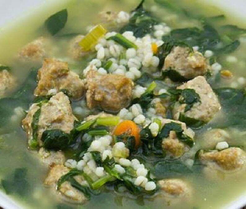 Italian Wedding Soup - Polpettine in Brodo - The Recipe Website
