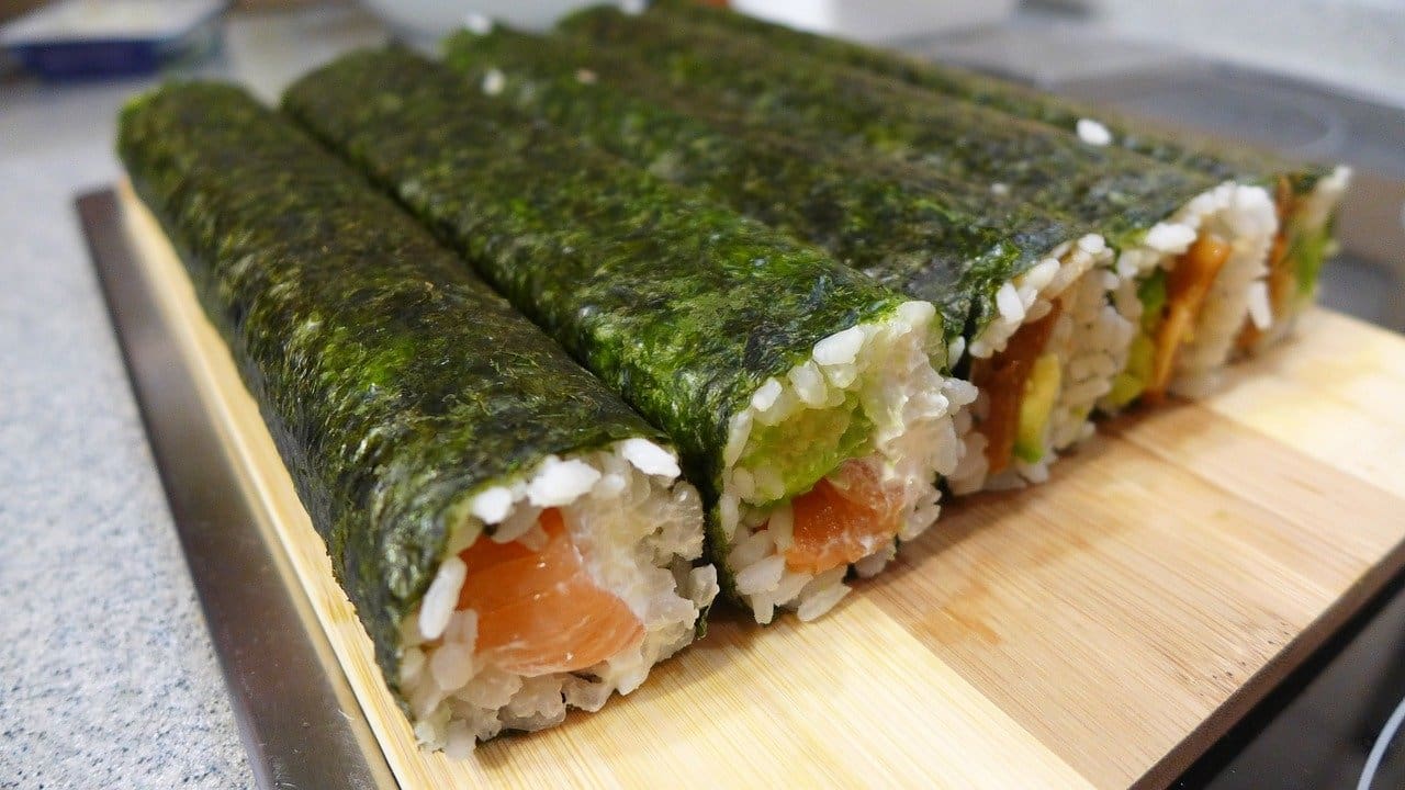 Crab and Salmon Sushi Recipe - The Recipe Website