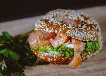 Salmon Sesame Bun Recipe - TheRecipe.Website - Elegant Sandwich